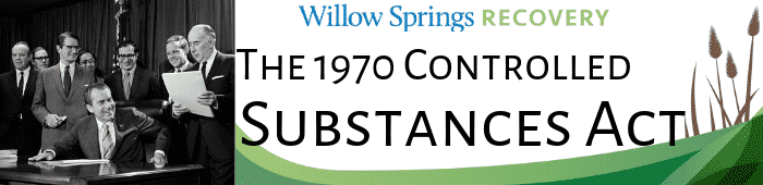 The 1970 Controlled Substances Act | Willow Springs Recovery The 1970 Controlled Substances Act | Willow Springs Recovery